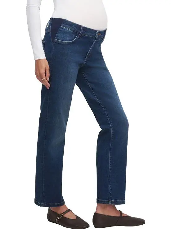 FAVORITE DAUGHTER The Otto Mama Relaxed Straight Leg Maternity Jeans - Charlotte
