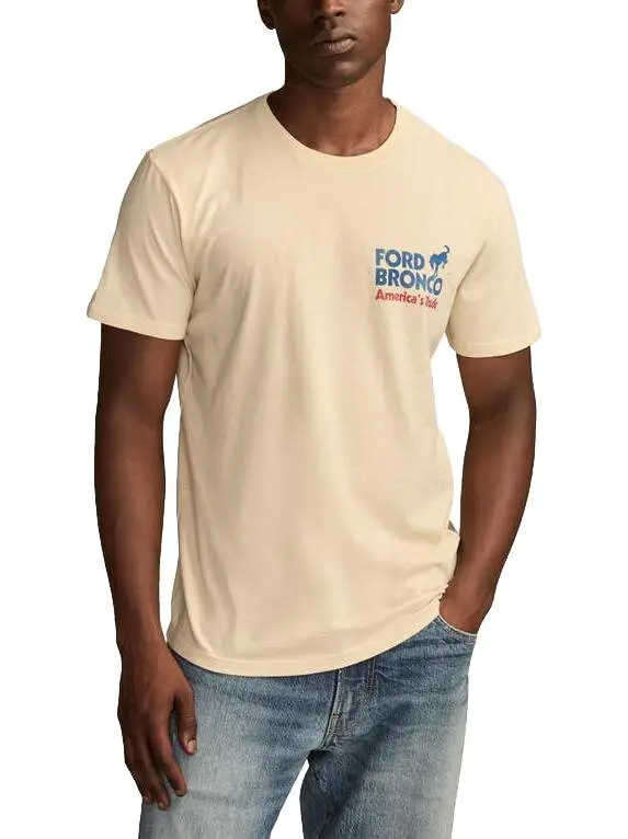 Lucky Brand Ford Bronco Cotton Graphic T-shirt - Bone White