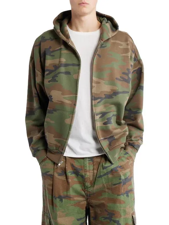 ELWOOD Cotton Zip Hoodie - Camo