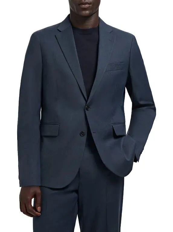 Mango London Regular Fit Blazer - Navy