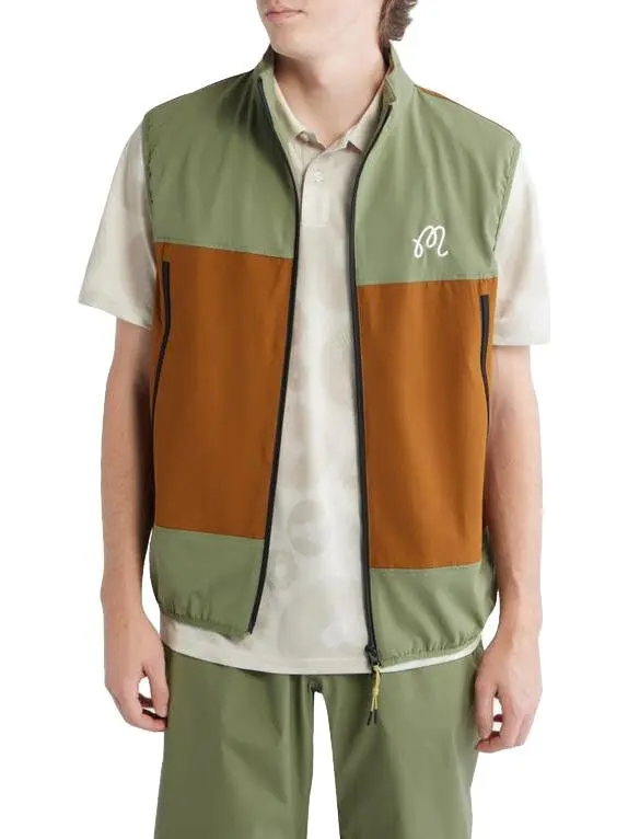 MALBON Albatross Foraging Vest - Olivine/pecan