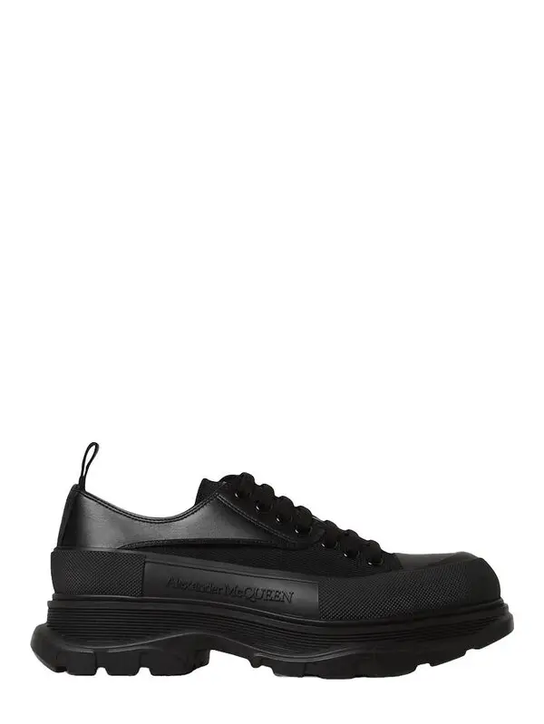 Alexander McQueen Tread Slick Low Lace-up Sneakers - Black