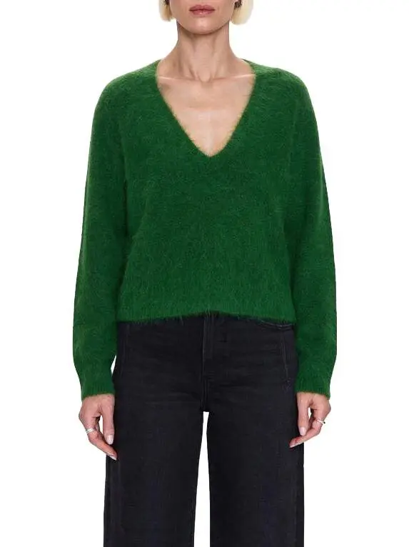 PISTOLA Kit V-neck Alpaca Blend Sweater - Winter Green