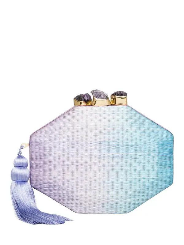 Rafe New York Sofia Octagon Clutch - Lavender/cerulean