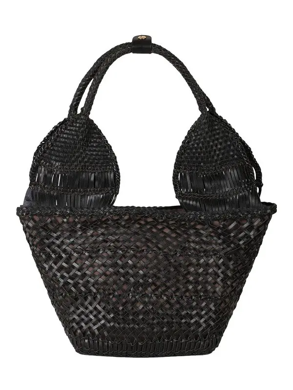 Rafe New York Woven Leather Tote - Black
