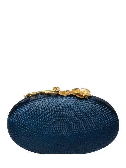 Rafe New York Joanna Oval Clutch - Navy