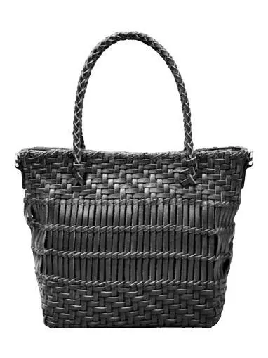 Rafe New York Kaya Woven Tote Crossbody - Black
