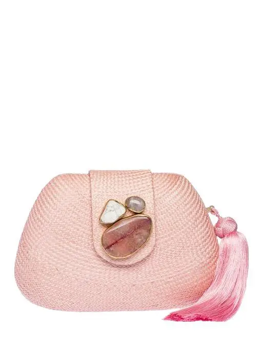 Rafe New York Tamu Bean Clutch - Pale Pink
