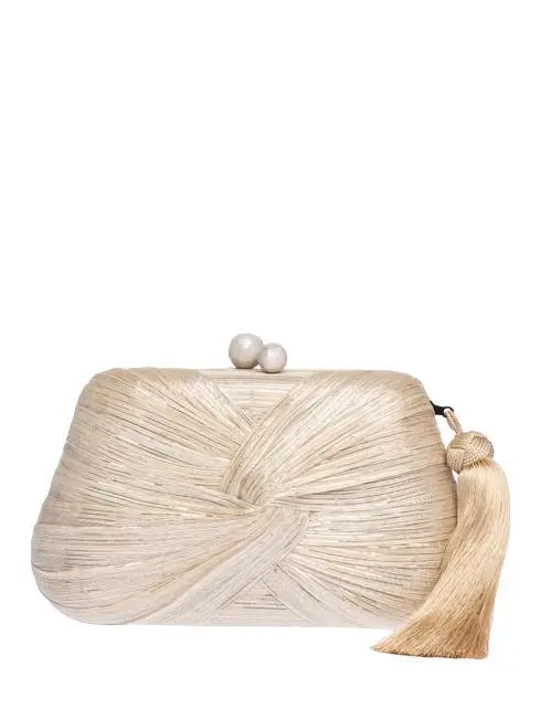 Rafe New York Rosie Draped Clutch - Natural