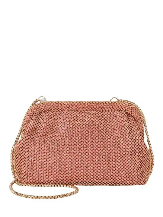 Rafe New York Brooke Diamante Frame Clutch - Fuchsia