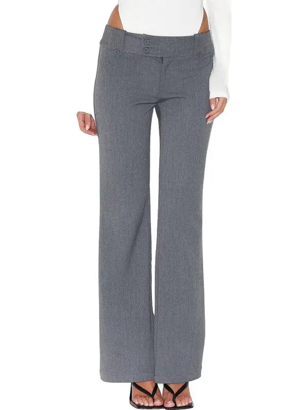 TIGER MIST Kittie Low Rise Pants - Grey