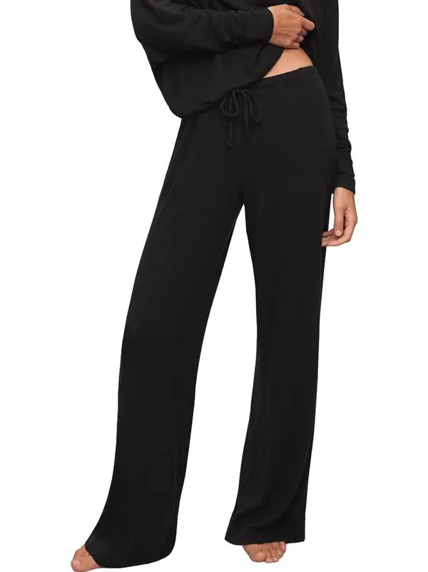 Eberjey Straight Leg Lounge Pants - Black