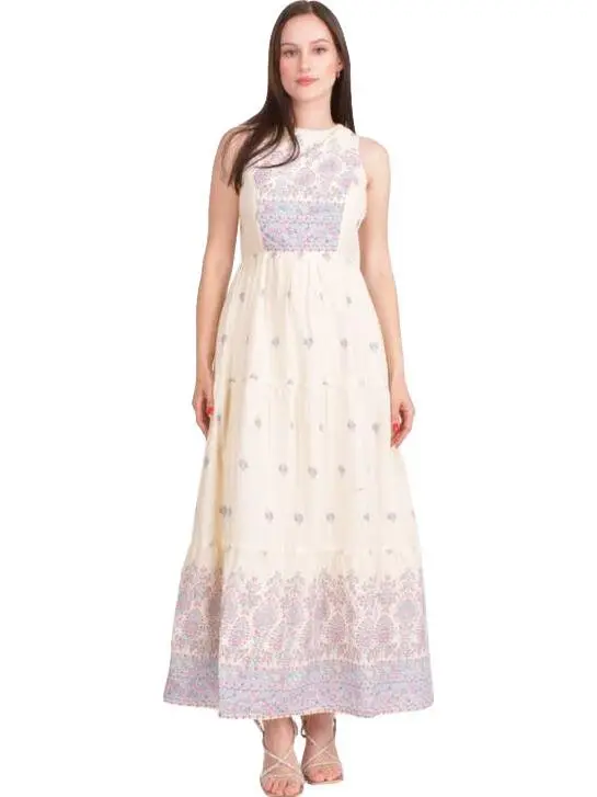 RAAS Caitlin Cotton Maxi Sundress - White