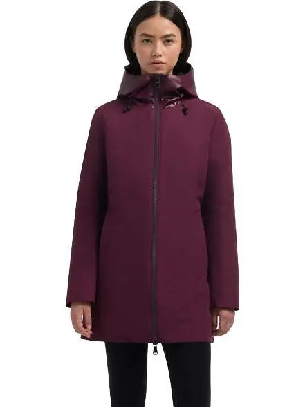 Pajar Mixed Media 3-in-1 Coat With Hood - Mulberry