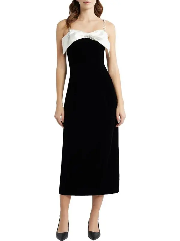 SISTER JANE Kelly Velvet Maxi Dress - Black