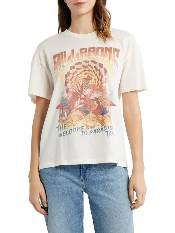 BILLABONG Paradise Tour Graphic T-shirt - White Cap
