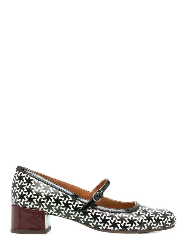 Chie Mihara Reni Patterned Pumps - Black