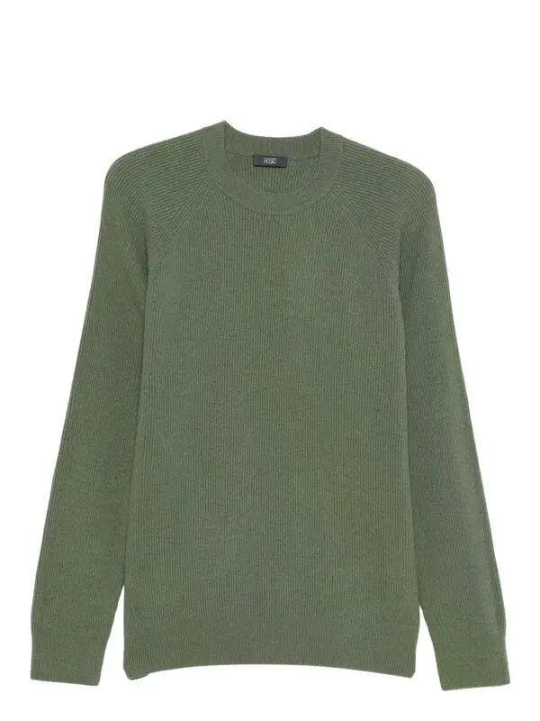 HOSIO Crew-neck Sweater - Green