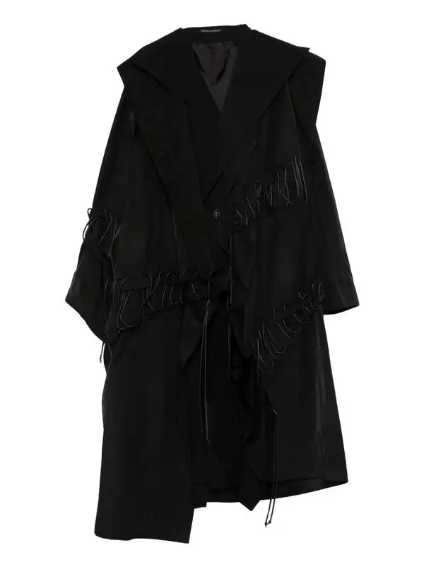 Yohji Yamamoto Double-layered Coat - Black