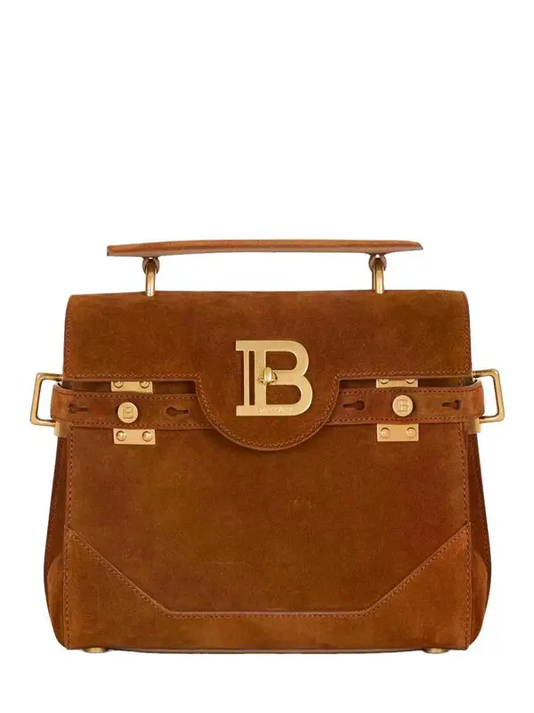 Balmain B-buzz 23 Suede Tote Bag - Brown