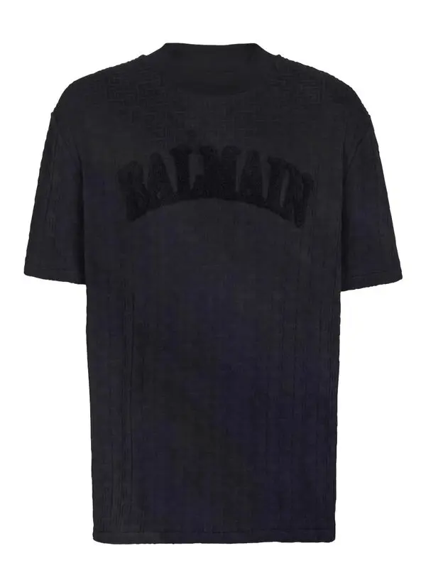 Balmain Pb-monogram T-shirt - Black