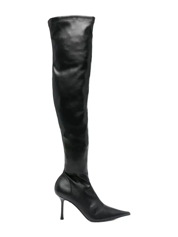 CASTAGNA Pointed-toe Over-the-knee Boots - Black