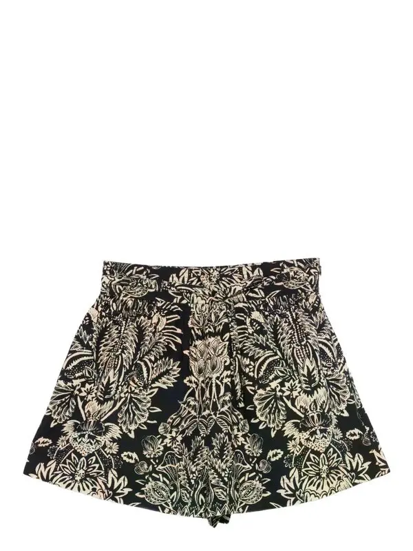 Ulla Johnson Laccetti Floral Shorts - Black