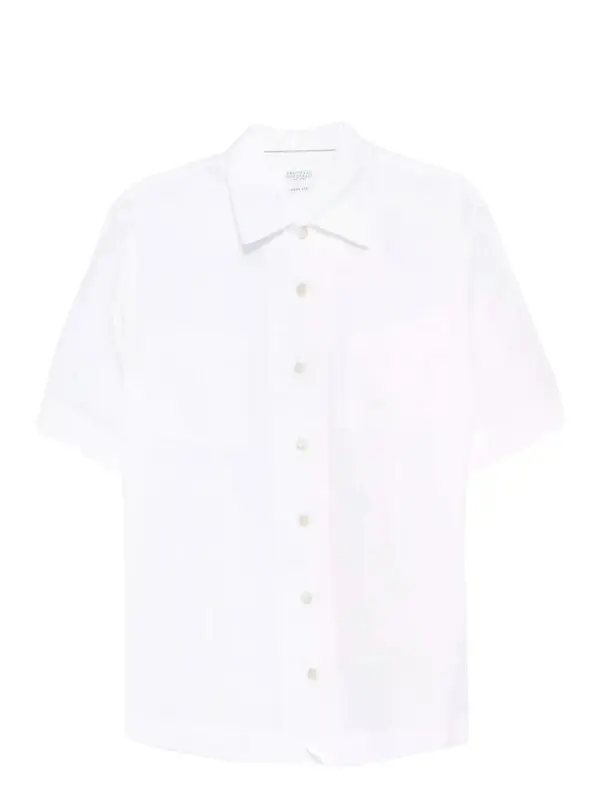 Brunello Cucinelli Chest-pocket Short-sleeve Shirt - White