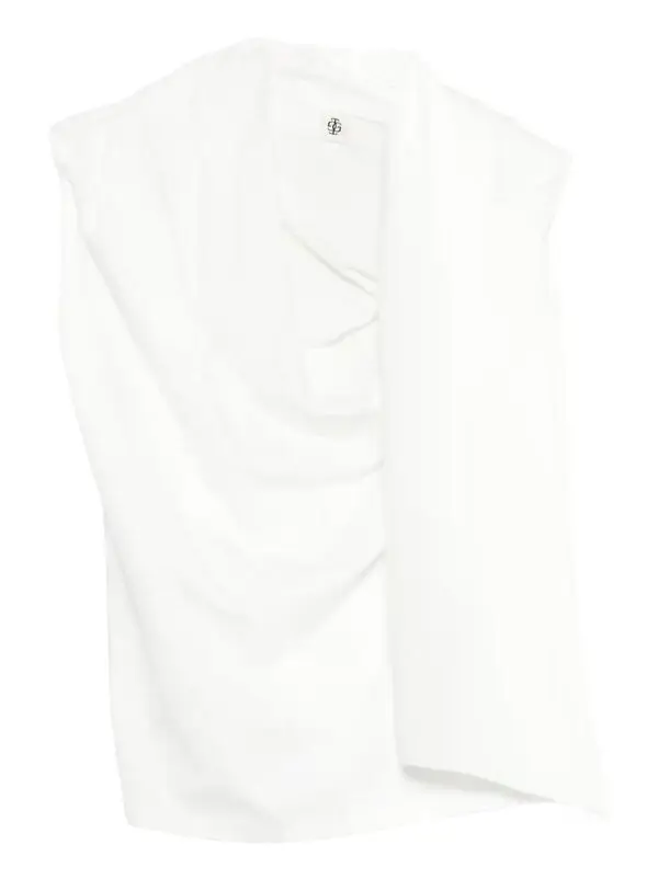 THE GARMENT Draped Sleeveless Blouse - White