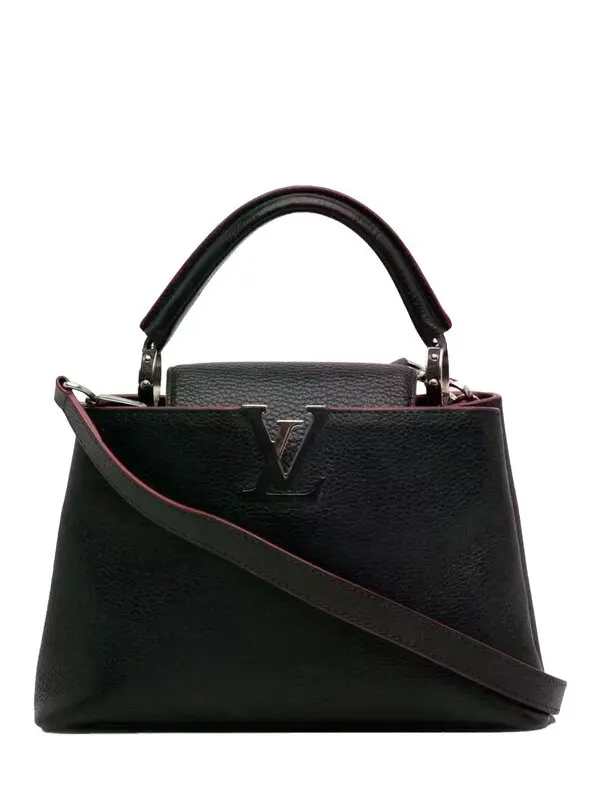 LOUIS VUITTON Taurillon Capucines Bb Satchel - Black