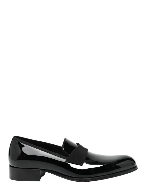 TOM FORD Patent Leather Loafers - Black