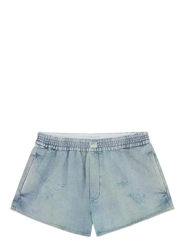 MAISON MARGIELA Elasticated-waist Mini Shorts - Blue