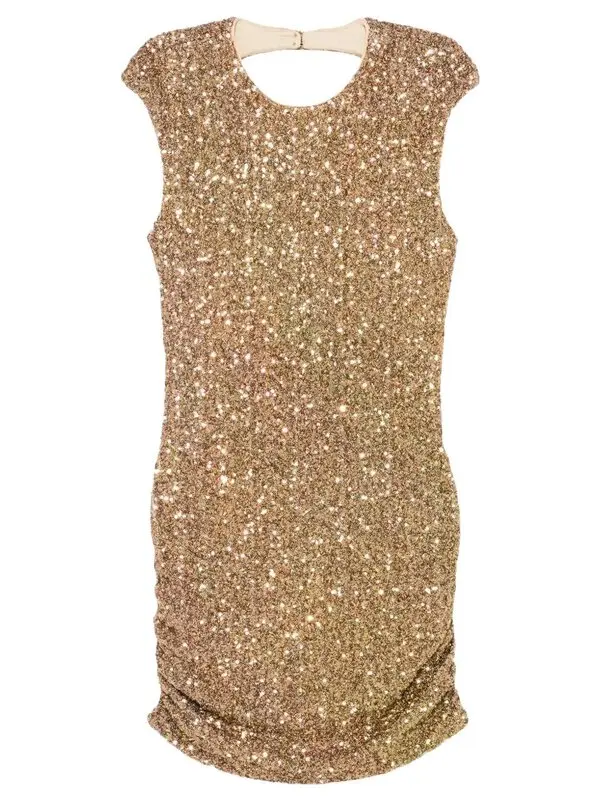 ANIYE BY Sequin-embellished Midi Dress - Gold