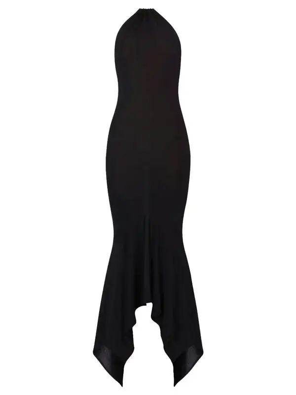 Alexandre Vauthier Crystal-embellished Halterneck Dress - Black