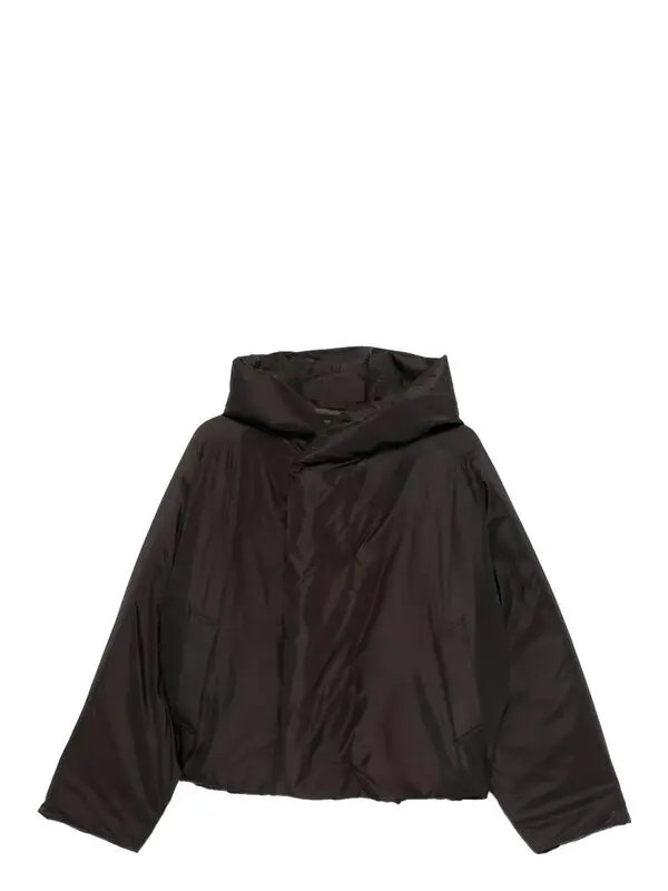 Issey Miyake Duvet Hooded Coat - Brown