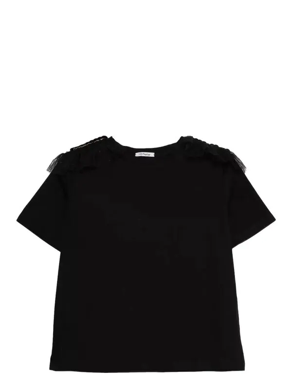 PARLOR Sequin Embellished T-shirt - Black