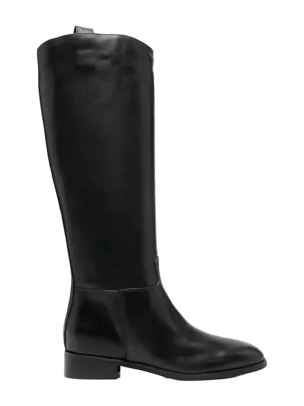 JULIE DEE Block-heel Boots - Black