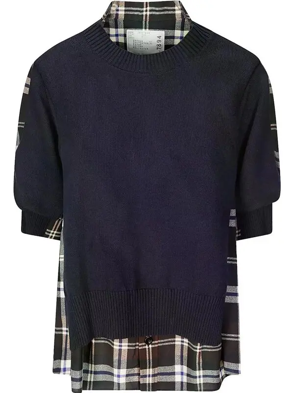 Sacai Layered Jumper - Blue