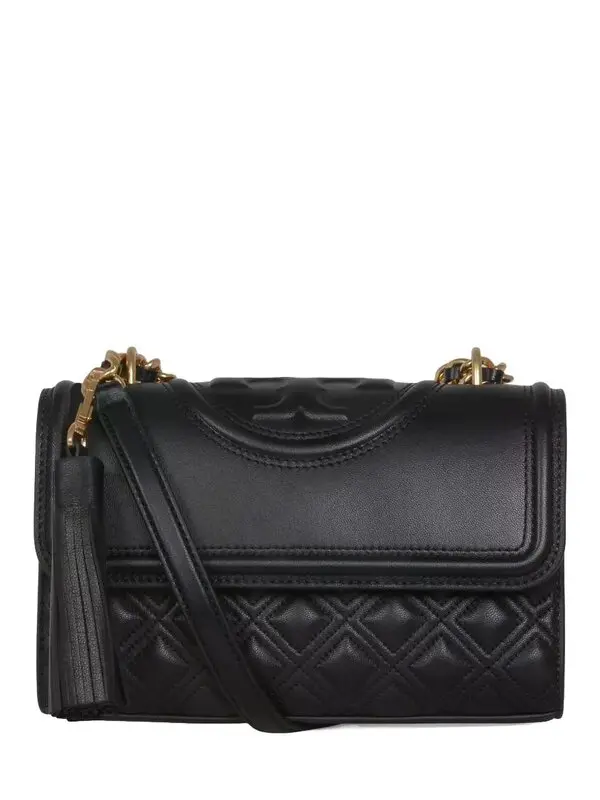 Tory Burch Quilted Tassel-detail Shoulder Bag - Black