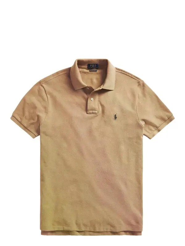 Polo Ralph Lauren Polo Pony-motif Cotton Polo Shirt - Neutrals