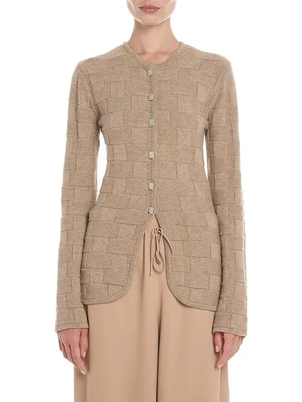Tove Uma Knitted Jacket - Wheat