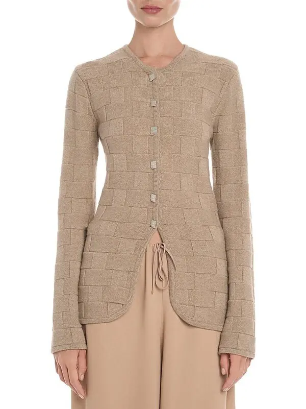 Tove Uma Knitted Jacket - Wheat