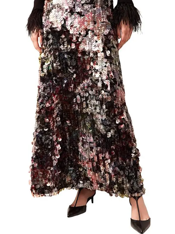 MARIE OLIVER Odessa Sequinned Skirt - Euphoria Sequin