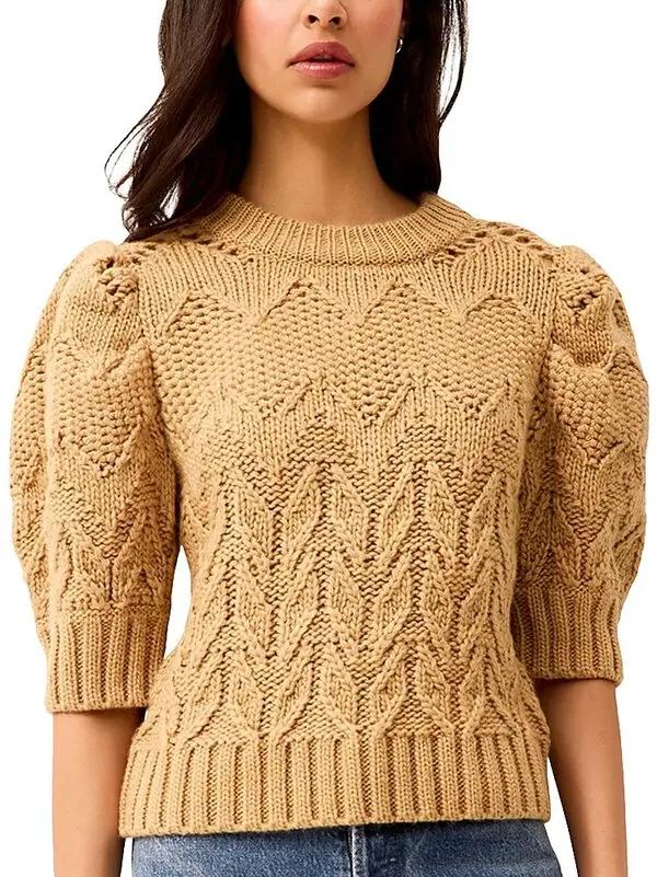 MARIE OLIVER Vayda Half Sleeve Sweater - Sesame