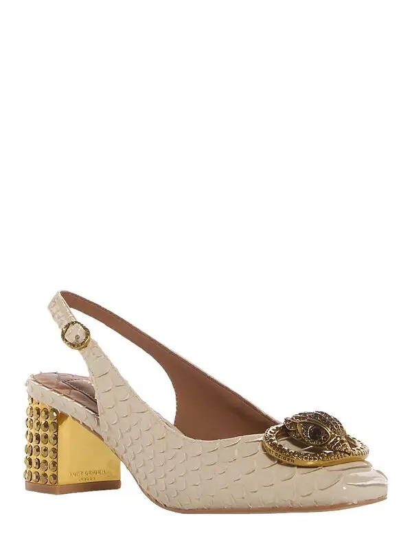Kurt Geiger Chelsea Slingback Pumps - Natural