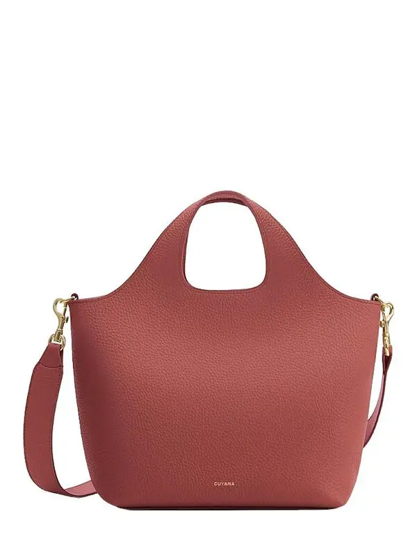 Cuyana Small System Zipper Tote - Dark Terracotta