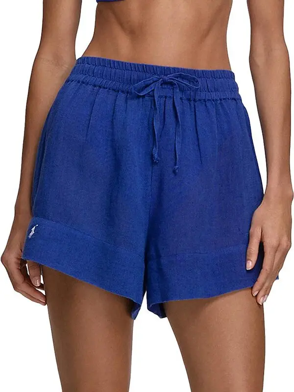 Polo Ralph Lauren Boyfriend Shorts Cover Up - Ultramarine