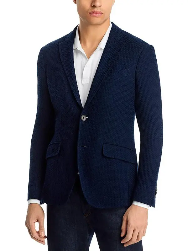 Etro Knit Jersey Sport Coat - Navy