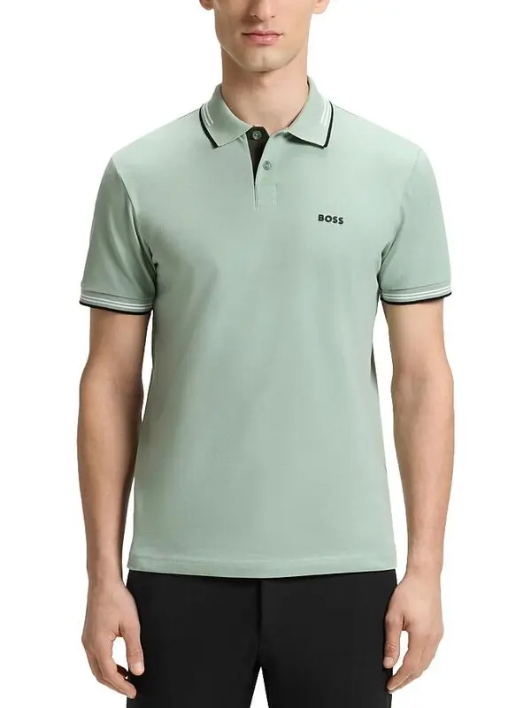 BOSS Paul Polo Shirt - Open Green