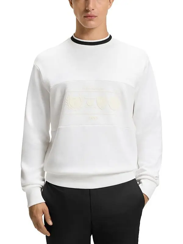 BOSS Salbo Heritage Sweatshirt - White
